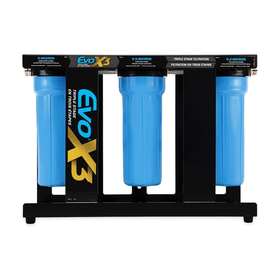Evo X3 Triple Stage Premium RV Water Filter Kit - Camco 40649