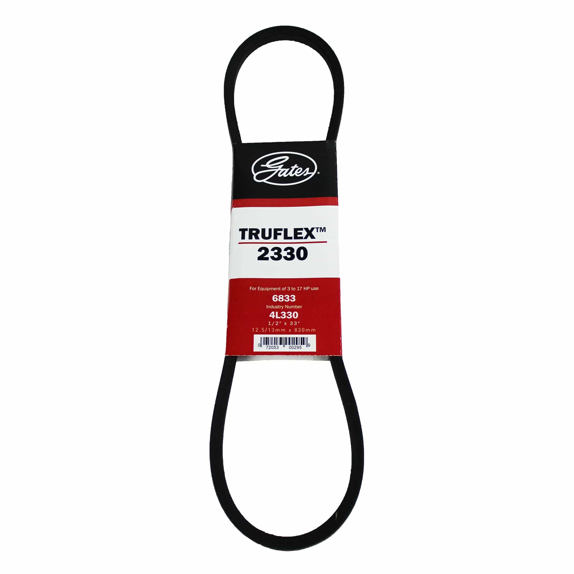 Gates 4L330 Truflex 2330 4L Section V Belt - 1/2" x 33"