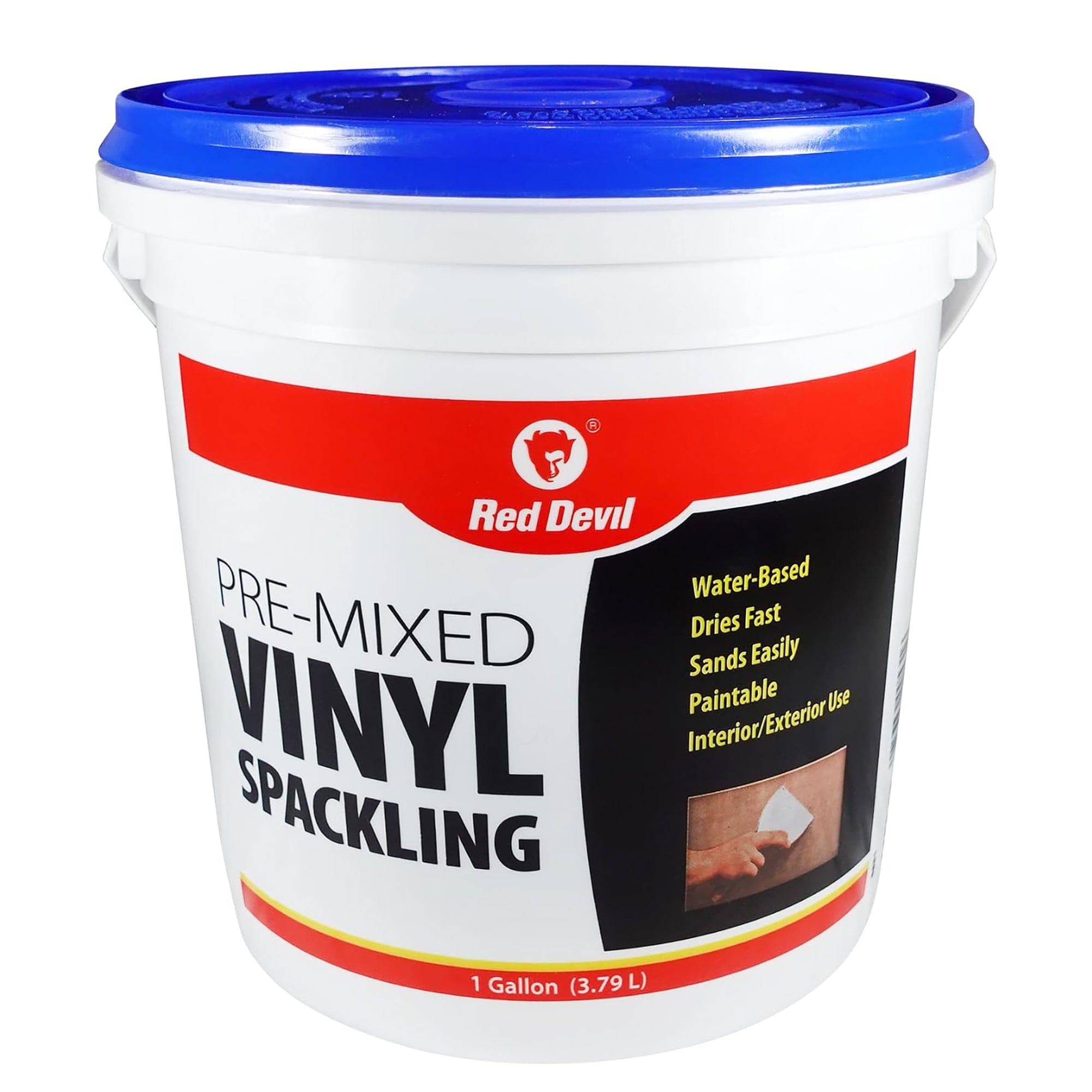 Red Devil Pre-Mixed Vinyl Spackling Gallon Pail 1 Gallon Pail White