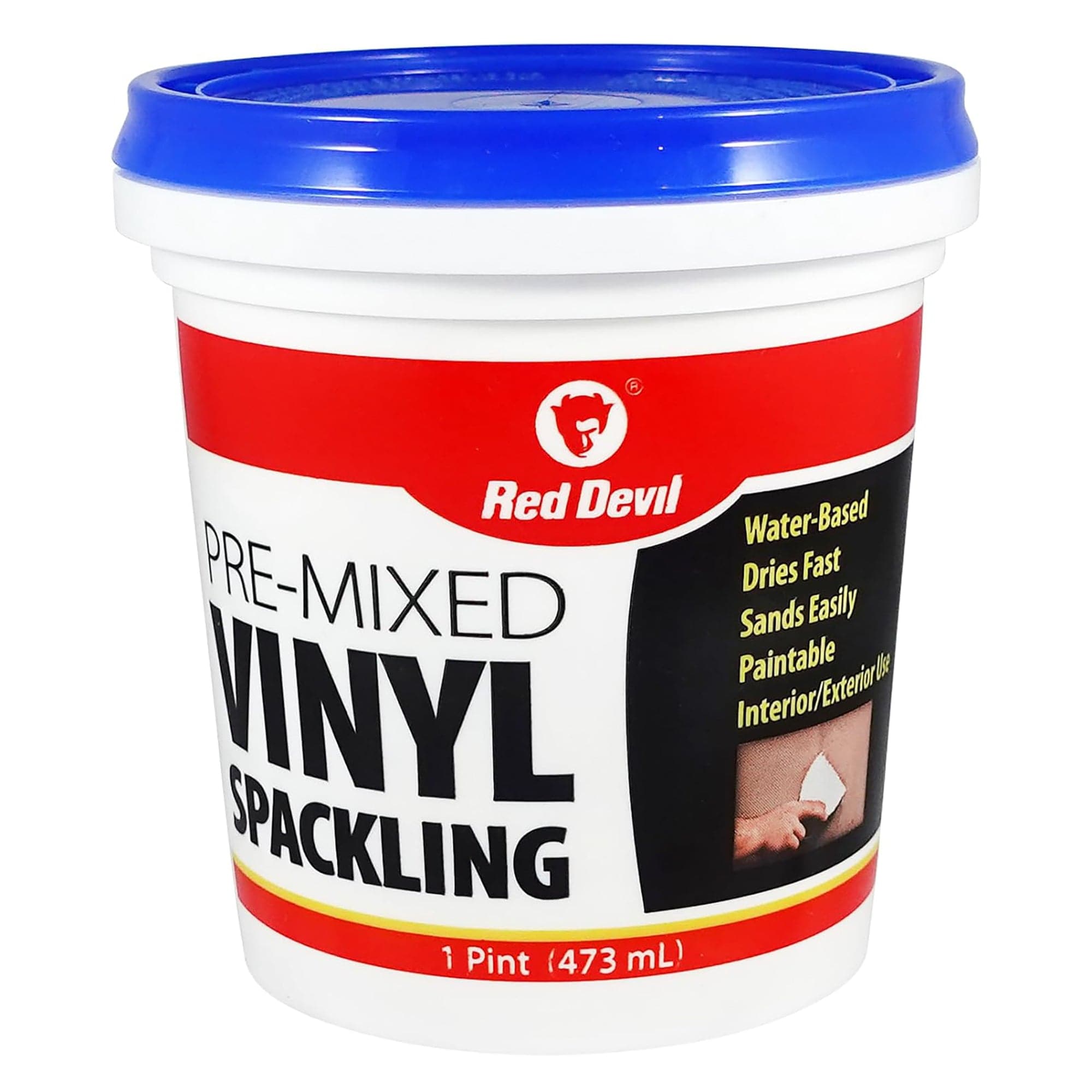 Red Devil Pre-Mixed Vinyl Spackling Pint Tub 1 Pint Tub White - 0538