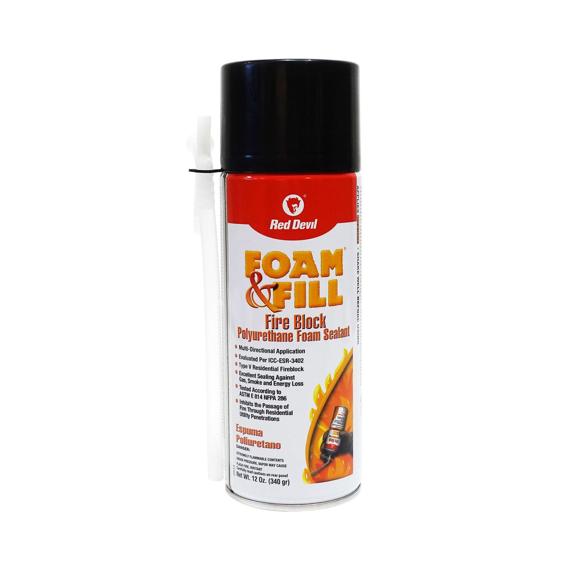 Red Devil 0915 Fireblock Foam 12 oz Aerosol Can