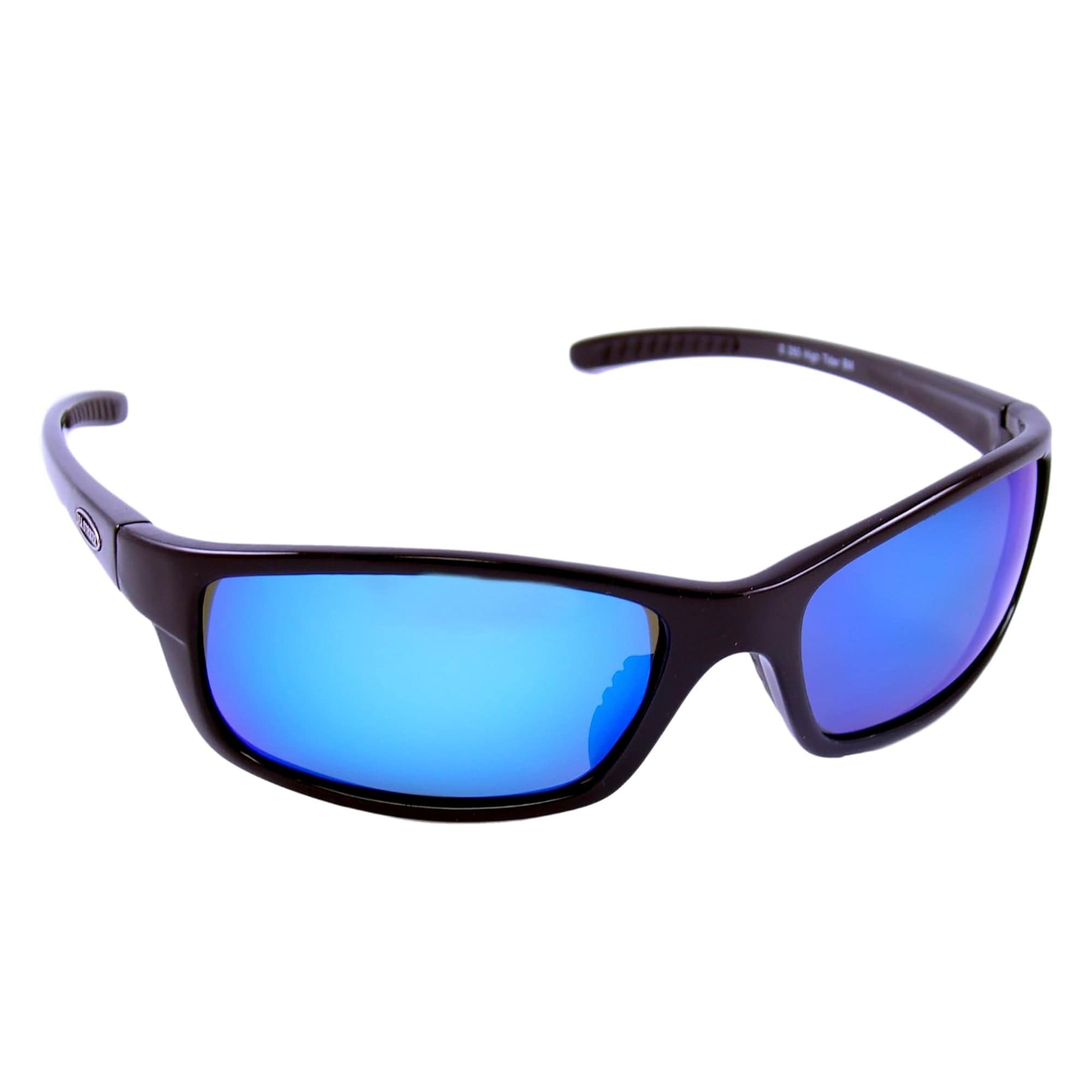 High Tider Sunglasses , Shiny Black / Blue Mirror - Sea Striker 265