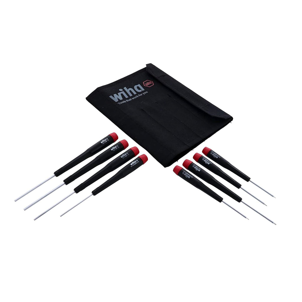 WIHA 8 Piece Precision Hex Screwdriver Set - Inch - 26399