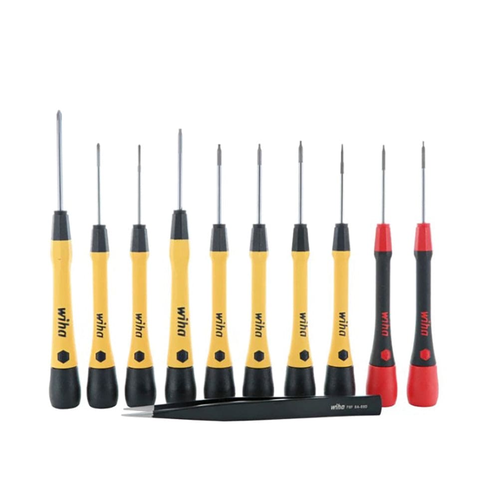 11 Piece ESD Safe Picofinish Precision Screwdriver Set in Pouch - Wiha