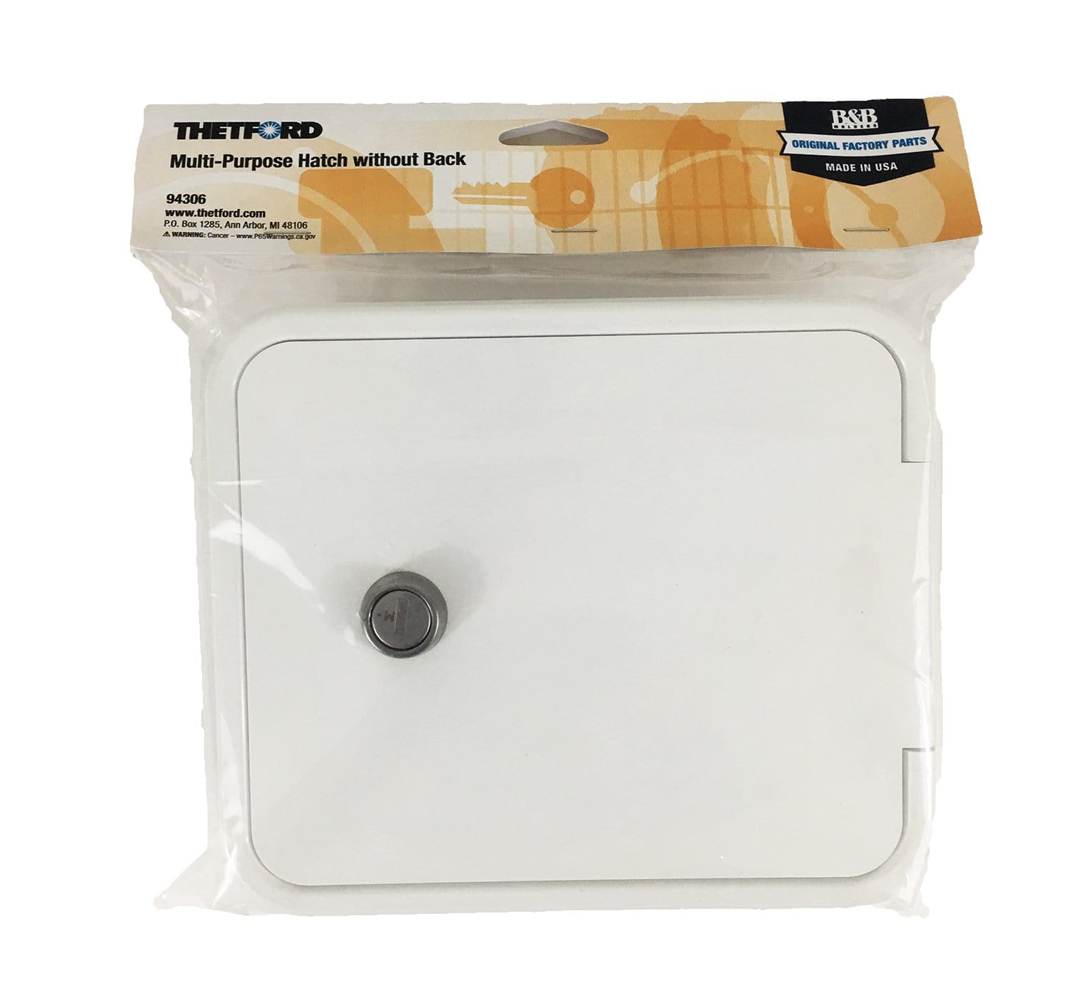 Thetford B&B Molders 94306 (E8102-A) Polar White Multi-Purpose Key Loc