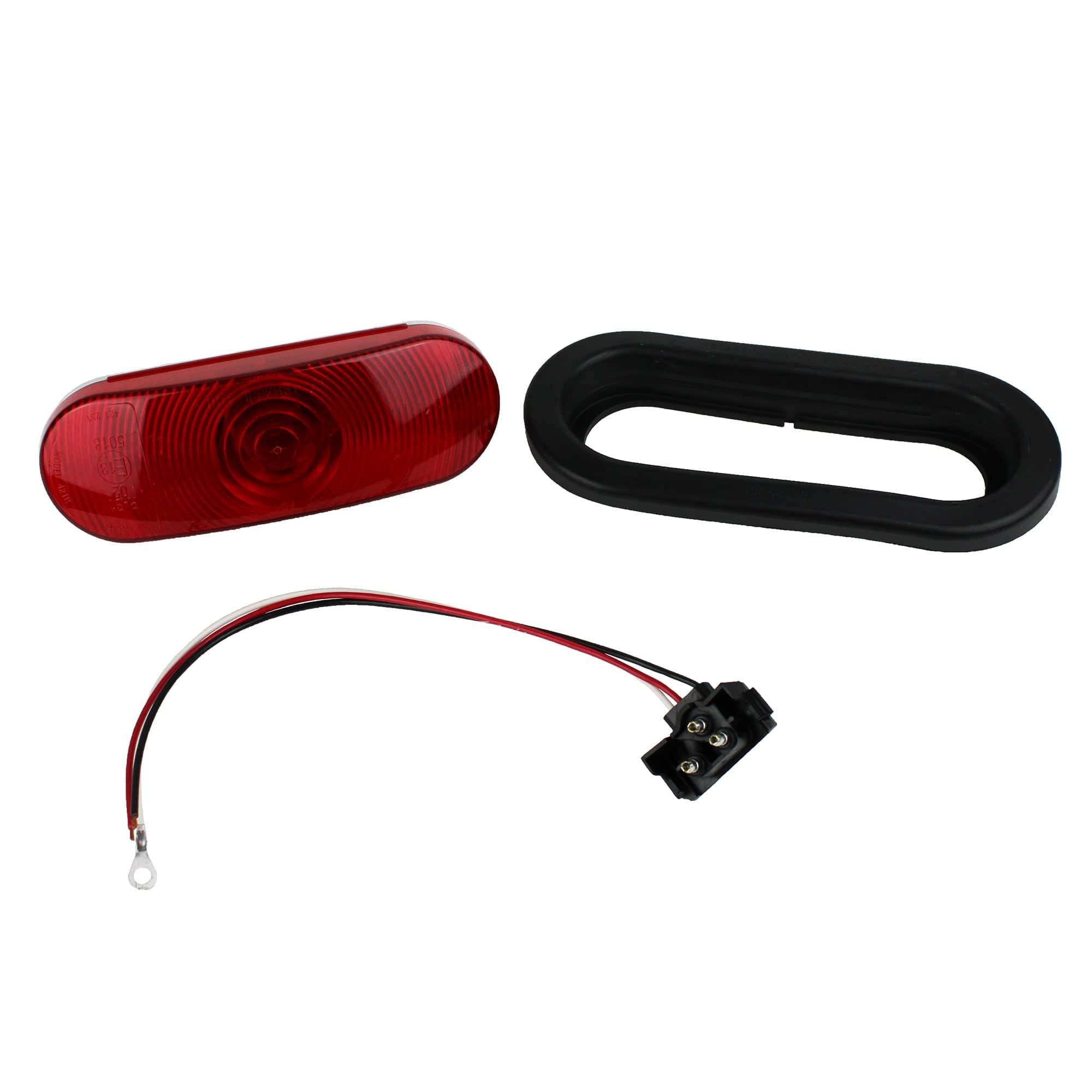 Anderson Marine 421KR Incandescent Stop/Turn/Tail Oval Light Red