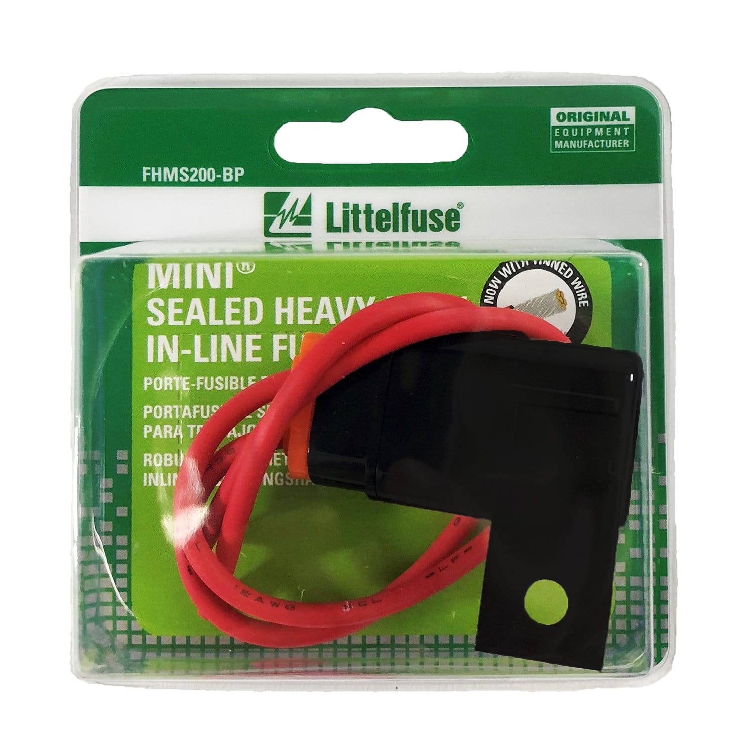 Littelfuse FHMS200-BP Fuse Holder, Mini 12 AWG GXL, Sealed In-Line