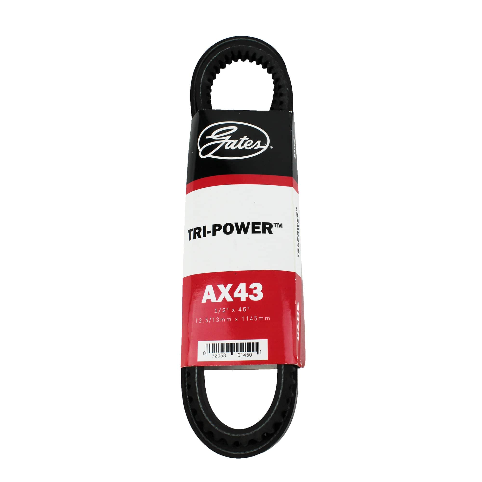 Gates AX43 Tri-Power Notched V Belt - 1/2" x 45"