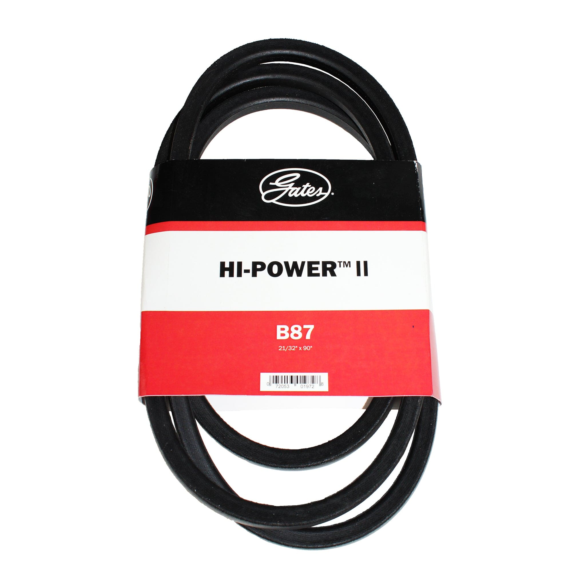 Gates B87 Hi-Power II Notched B Section V Belt - 21/32" x 90"