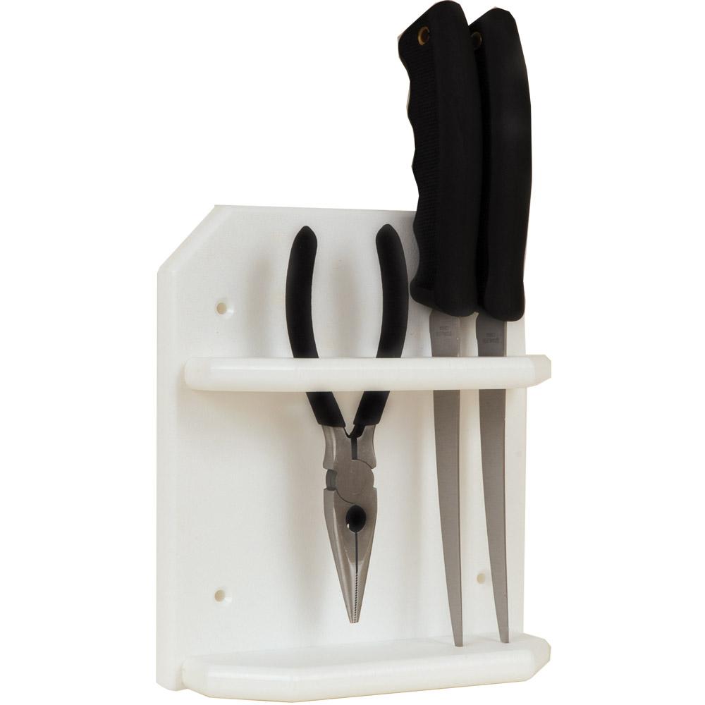 Taco P01-1000W Polyethylene White Knife and Plier Holder