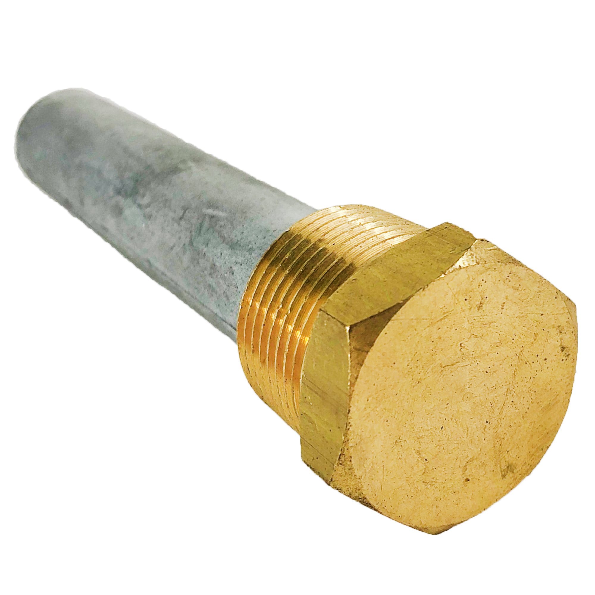 Tecnoseal TEC-E4 Zinc Pencil Anode with Brass Plug